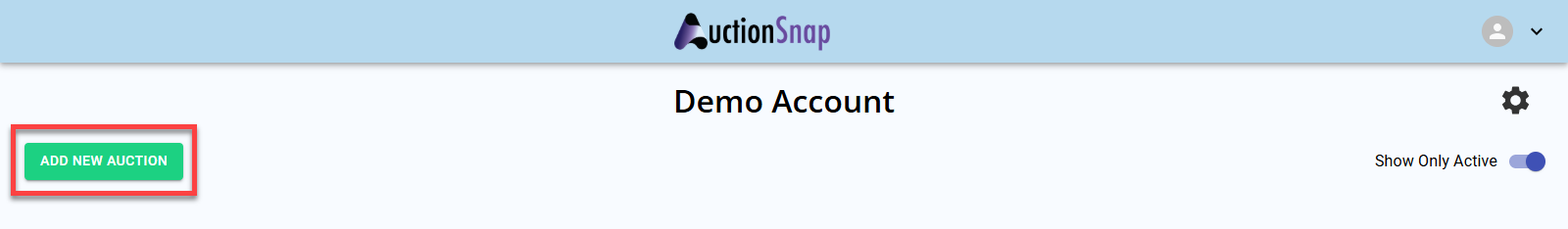 Auction Event Setup - AuctionSnap
